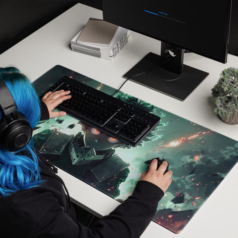 Deku MHA Gaming Mouse Pad, XL Aesthetic Mouse Pad, Cute Office ...