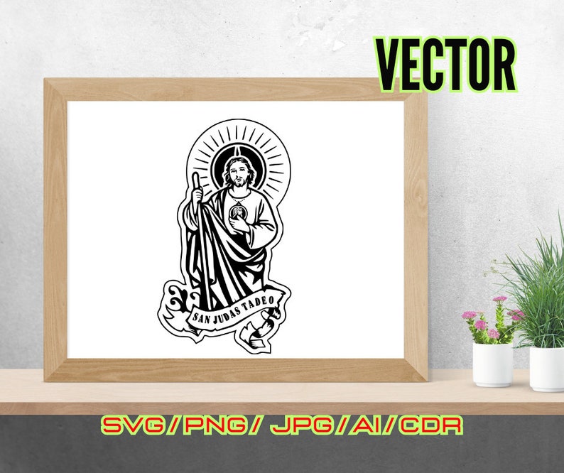 Saint Jude Thaddeus 3, Saint Jude 3 Vector, Vector Saints - Etsy