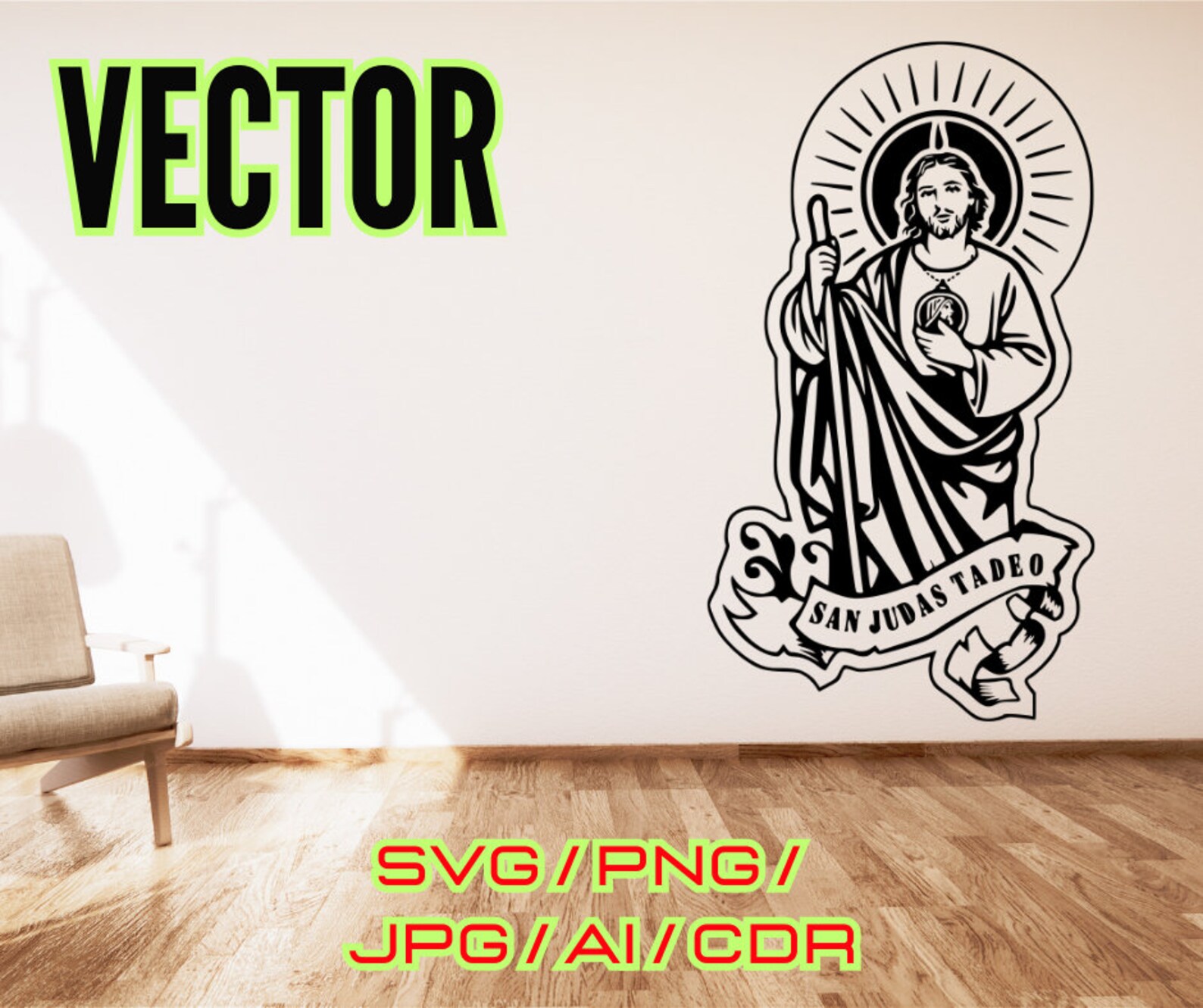 Saint Jude Thaddeus 3, Saint Jude 3 Vector, Vector Saints - Etsy