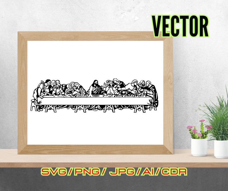 Last Supper Vector - Etsy