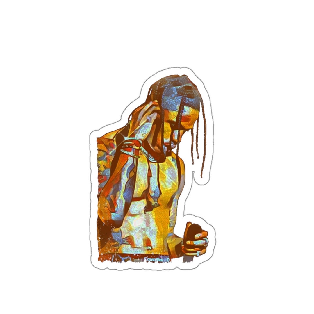 Travis Scott Cactus Jack K Sticker, Hip-hop Music Decal, Laptop Sticker ...