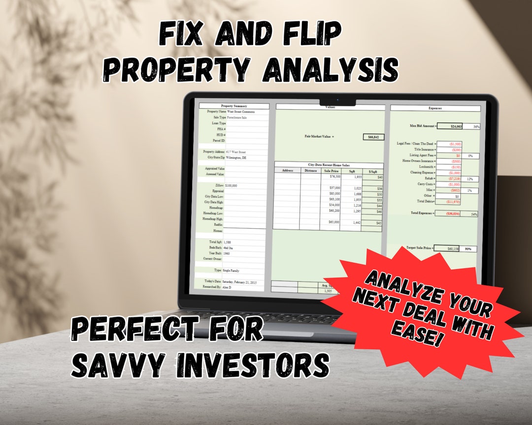 Property Flipping Valuation Tool, Real Estate Value Analysis ...