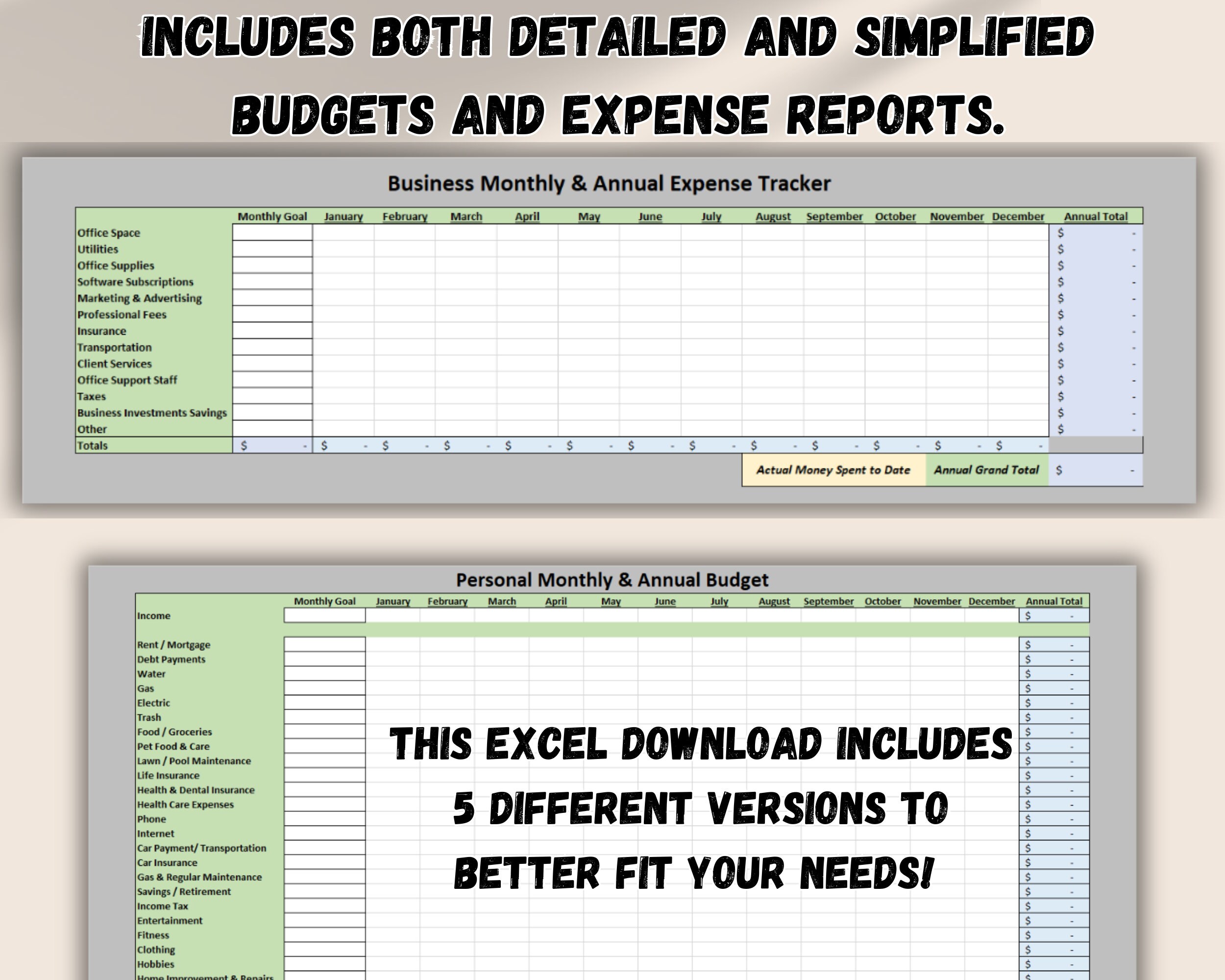 Business Expense Tracker, Budgeting Tool for Entrepreneurs, Small ...