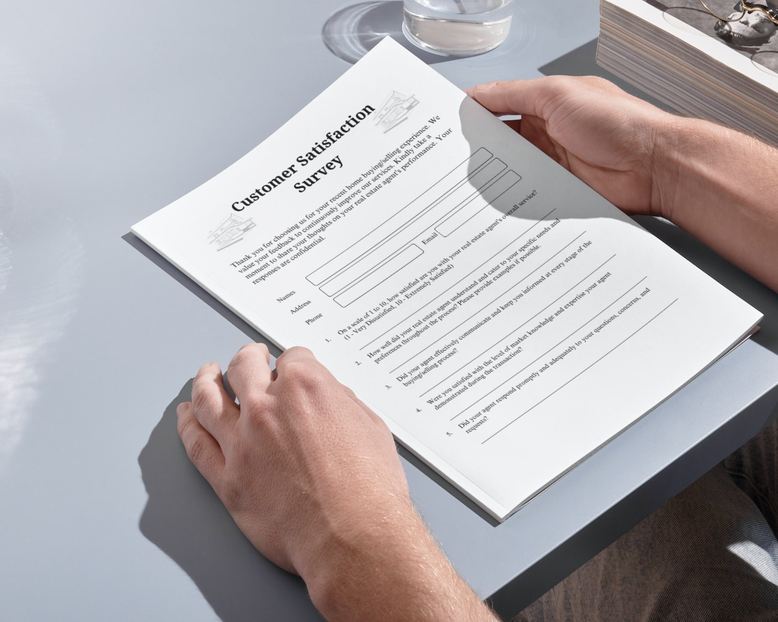 Realtor Customer Satisfaction Survey: Printable & Fillable (PDF, Canva ...