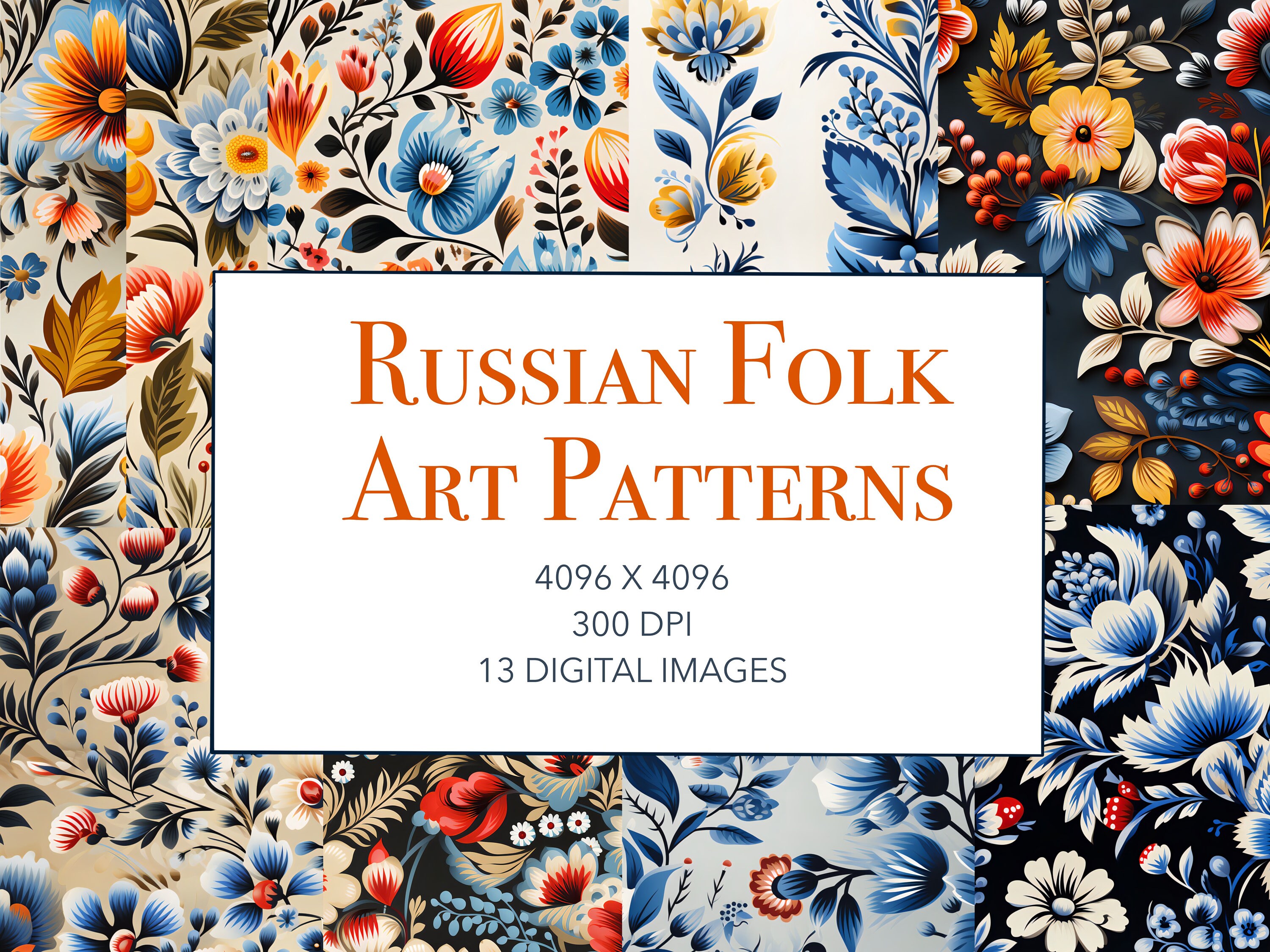 Russian Pattern Wallpaper