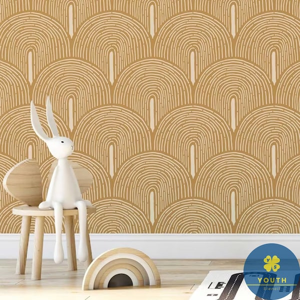 Boho Wall Stencil - Etsy