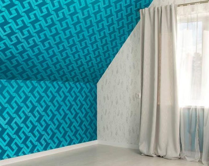 Aineias Wall Art Stencil - Better Than Wallpaper - Easy to Use Wall ...