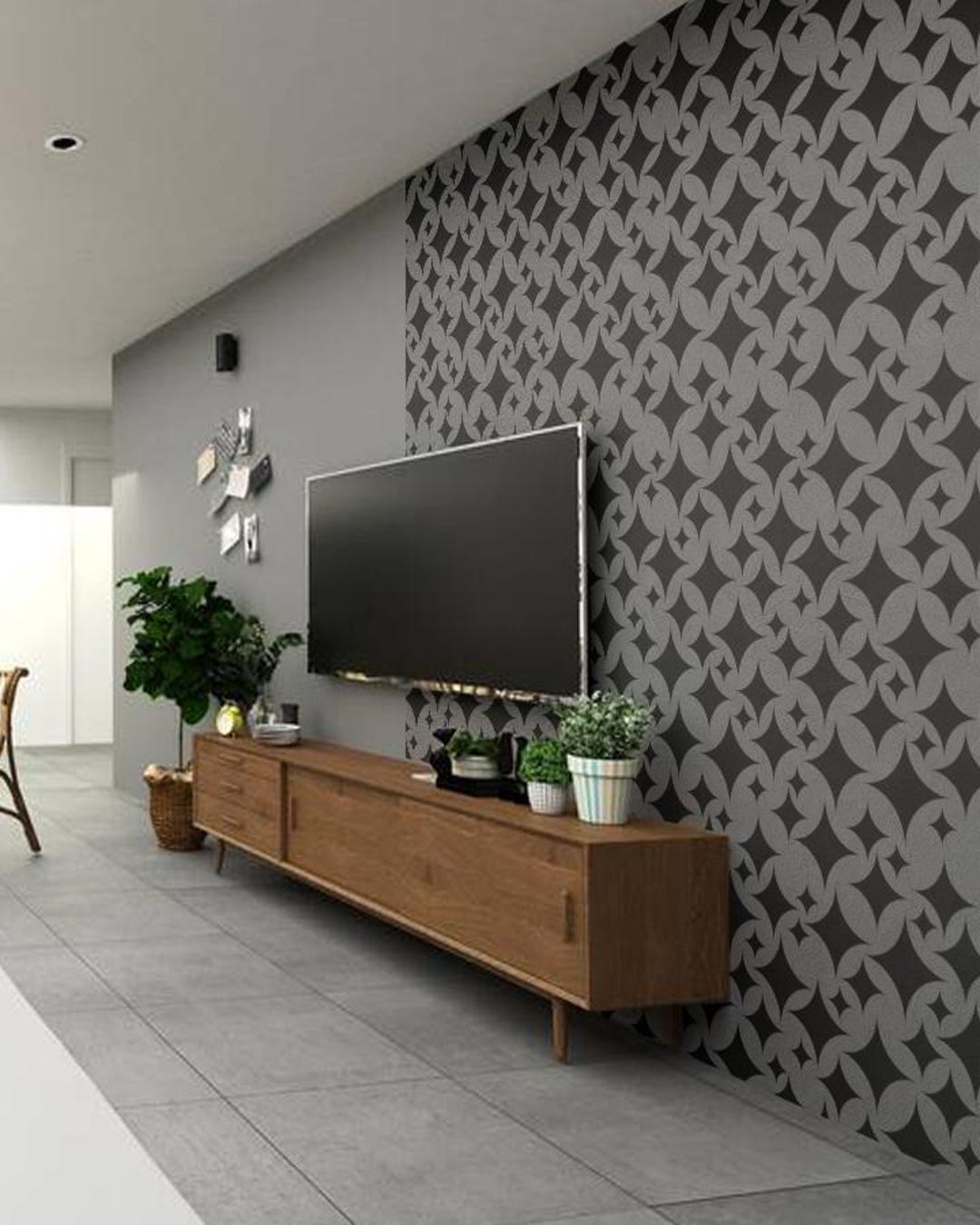 Alcestis Wall Art Stencil - British European Style DIY Decor - Easy ...