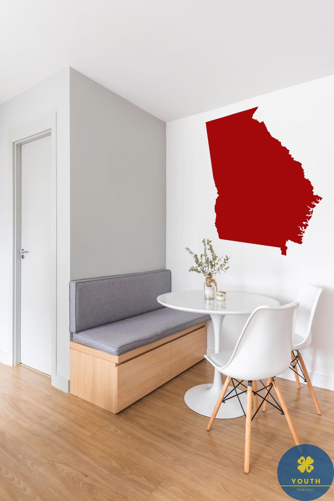 Georgia Stencil Instead of Decal - Georgia Outline Stencil for Walls ...