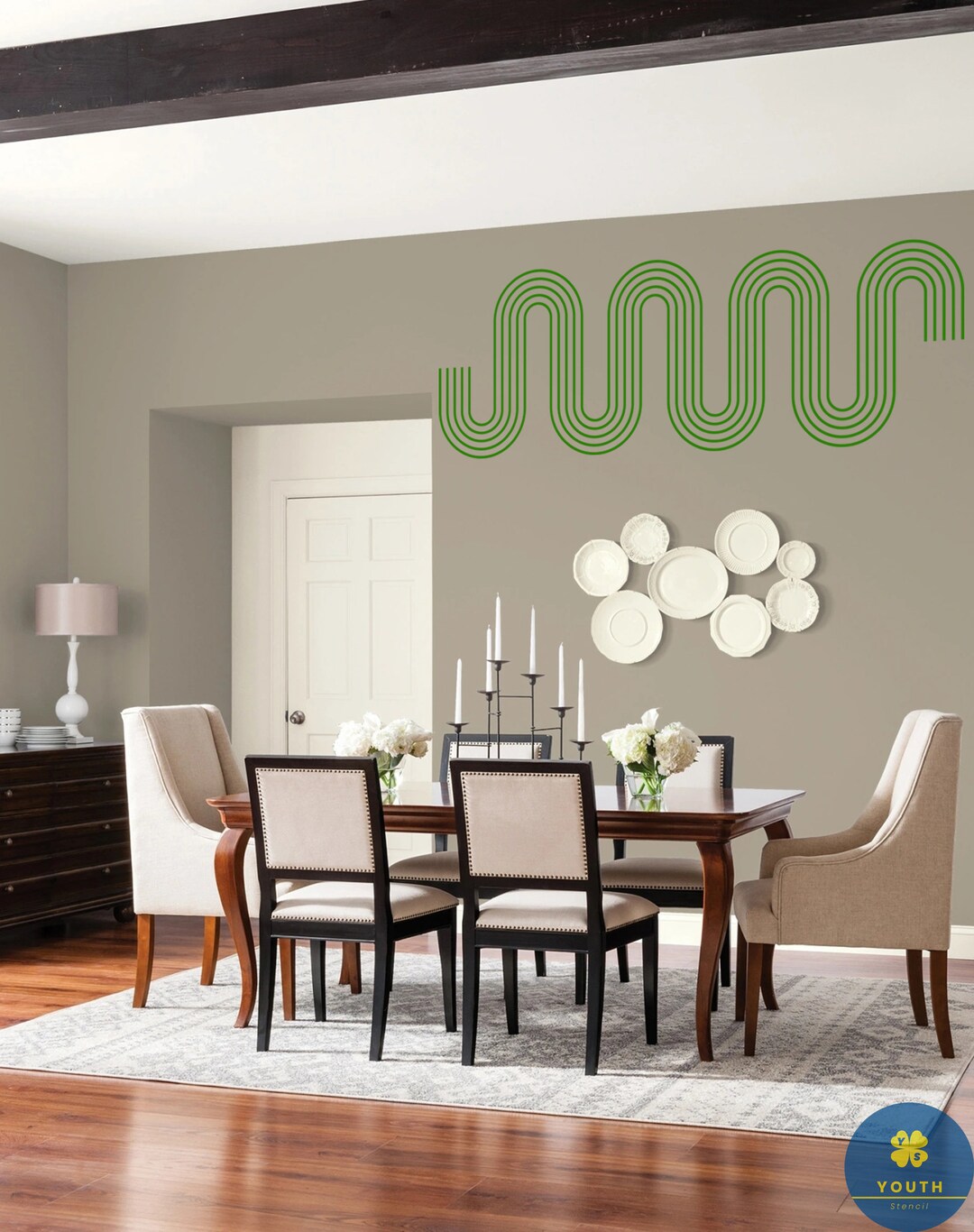 Arach Boho Stencil - Boho Arch and Shapes Stencil - Boho Nursery Wall ...