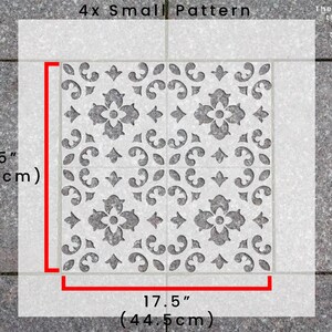 Memosy Tile Stencil-cost Effective Alternative to Floor Renovation-diy Home Decor for Tile ...