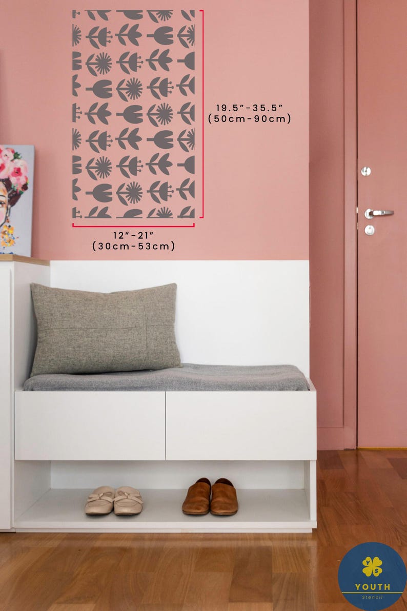 Nephele Wall Art Stencil-classic Large Wallpaper Design-easy to Use ...