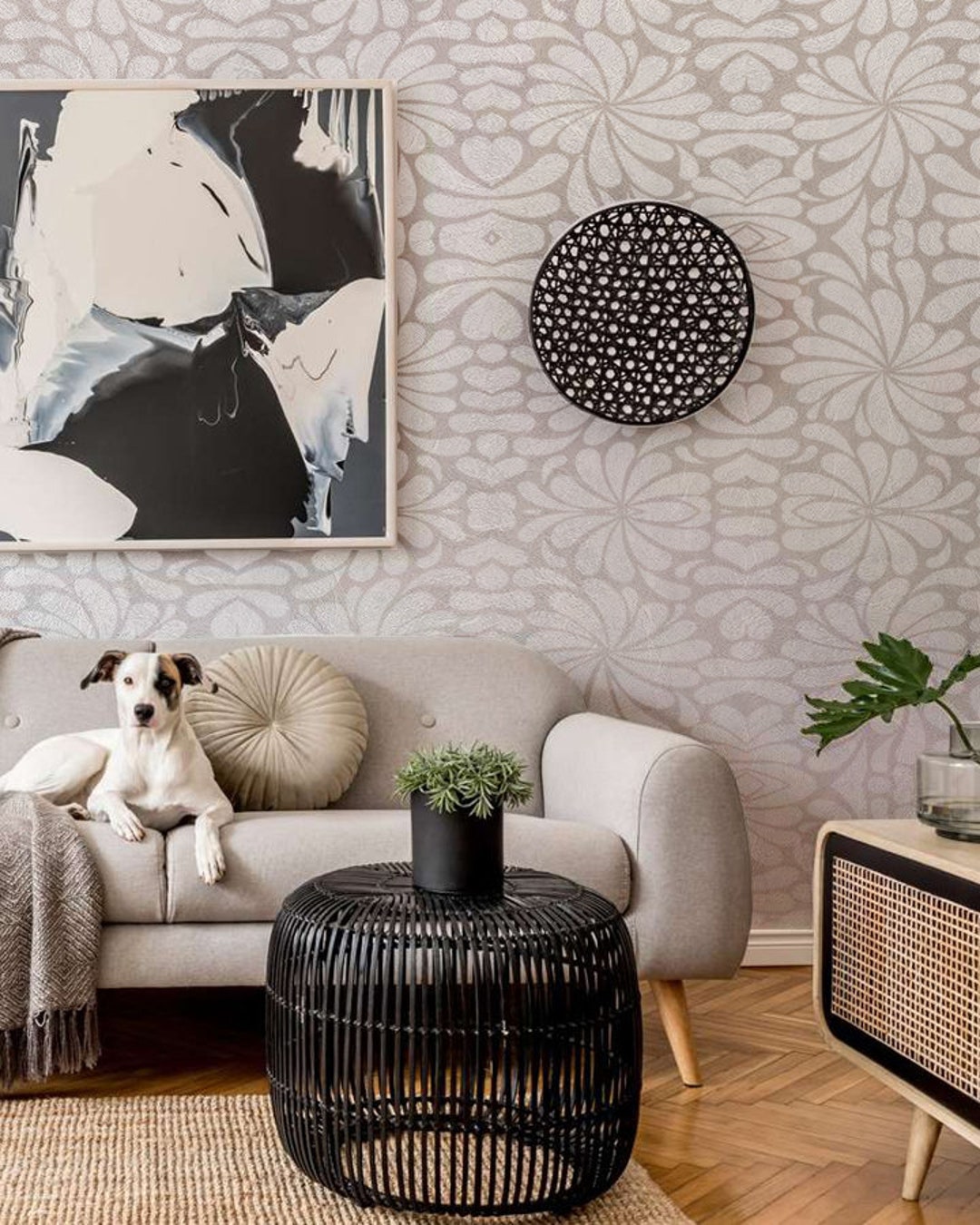 Neptune Wall Art Stencil - Custom Wall Decal Design for Painting ...