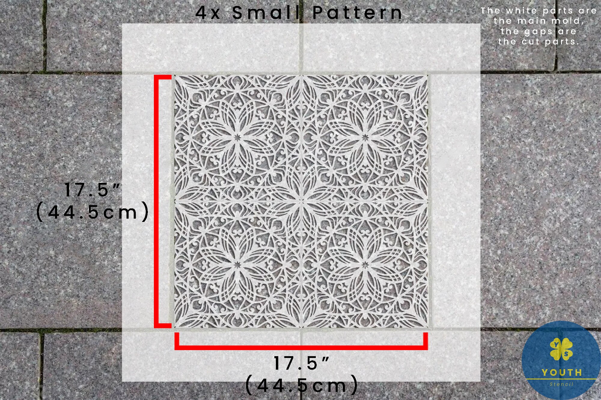 Themis Tile Stencil-easy and Quick Tile Update-moroccan Tile Stencil ...
