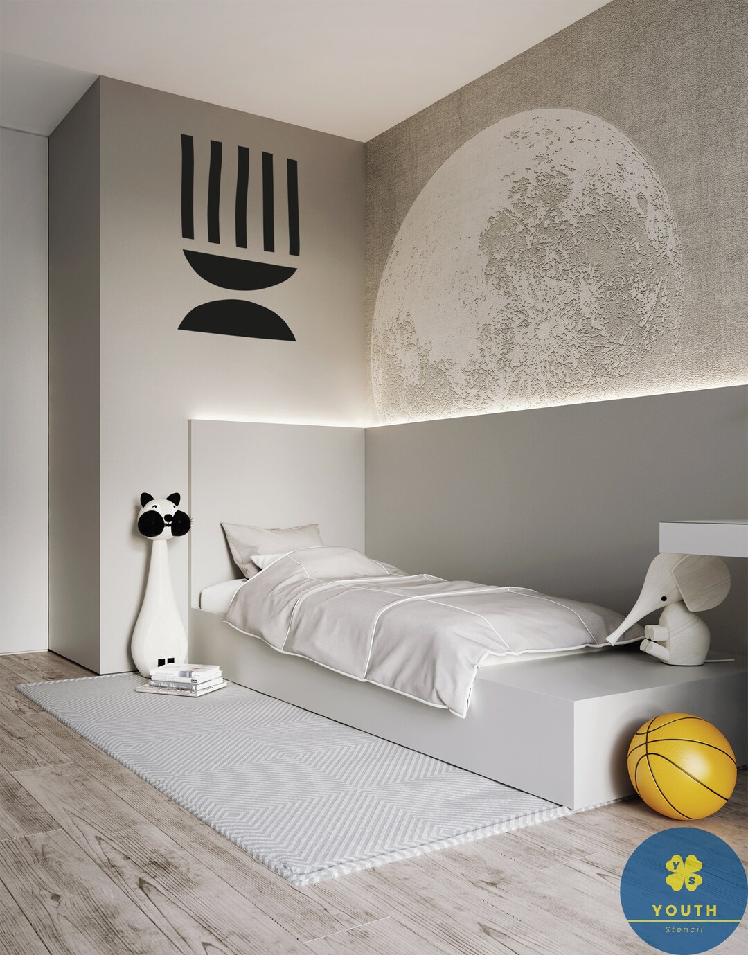 Damhan Boho Stencil-boho Nursery Wall Decor-large Reusable Wall Stencil ...