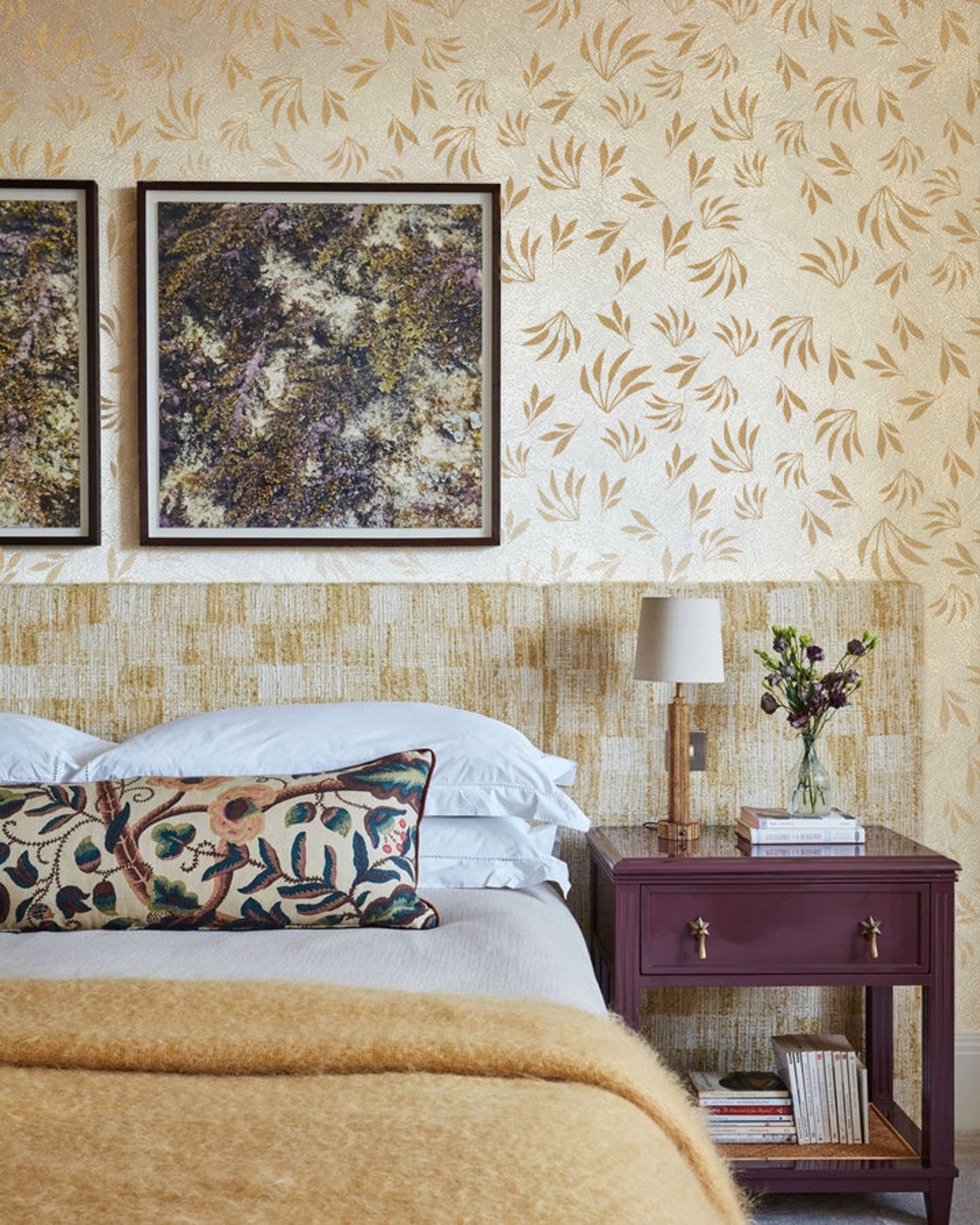 Dervila Wall Art Stencil Easy Home Decor With Stencils-large Flower ...