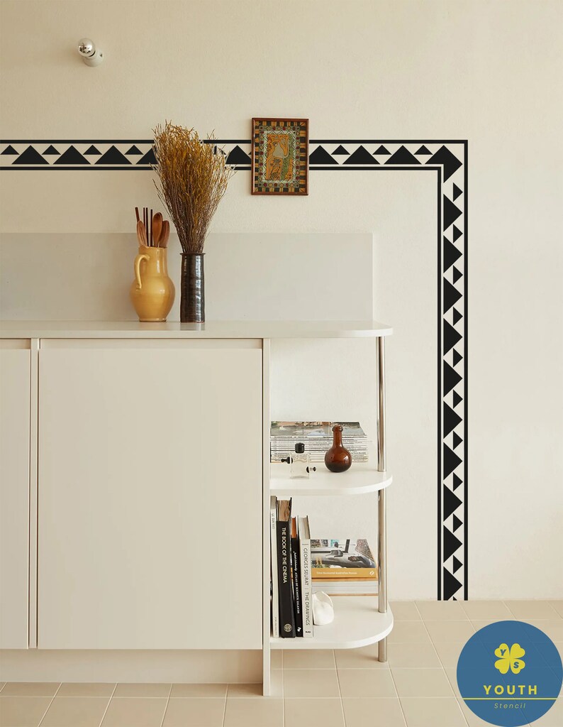 Cason Border Stencil-border Stencil for Painting Walls and Furniture ...