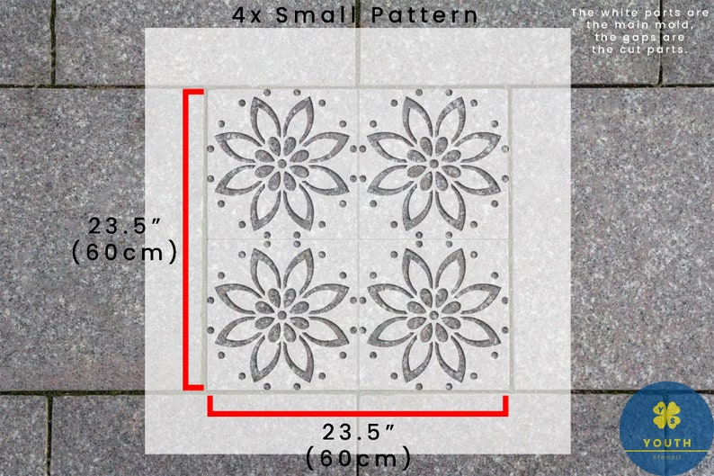 Heros Tile Stencil-diy Tile for Walls and Floors-easy and Quick Tile ...