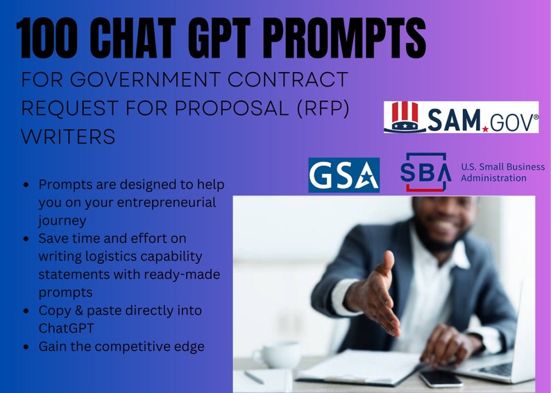 100 Chatgpt Prompts for Government Contract Request for Proposal (RFP ...