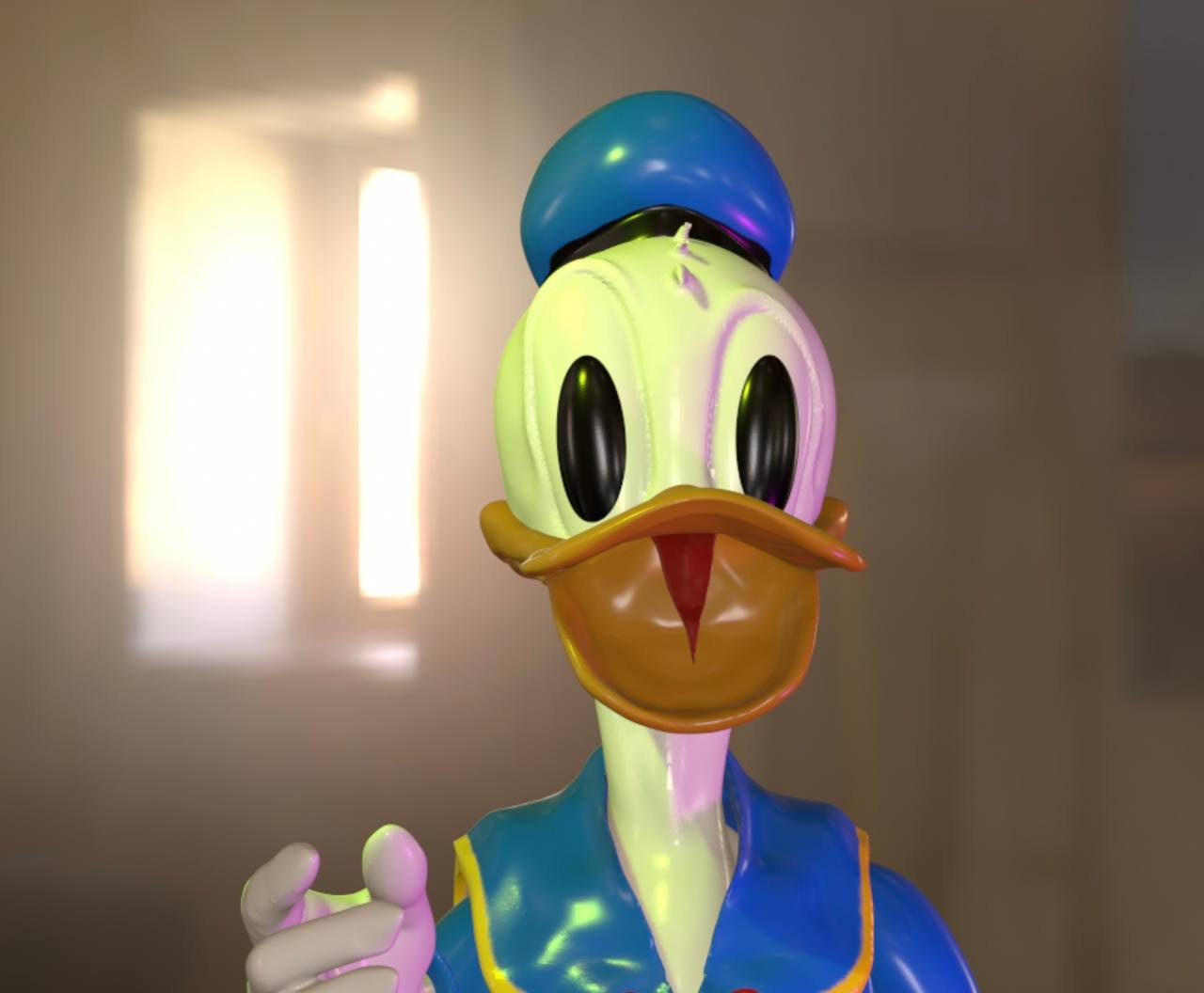 Donald Duck 3D Model - Etsy