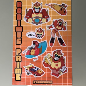 Transformers Sticker Sheets - Etsy