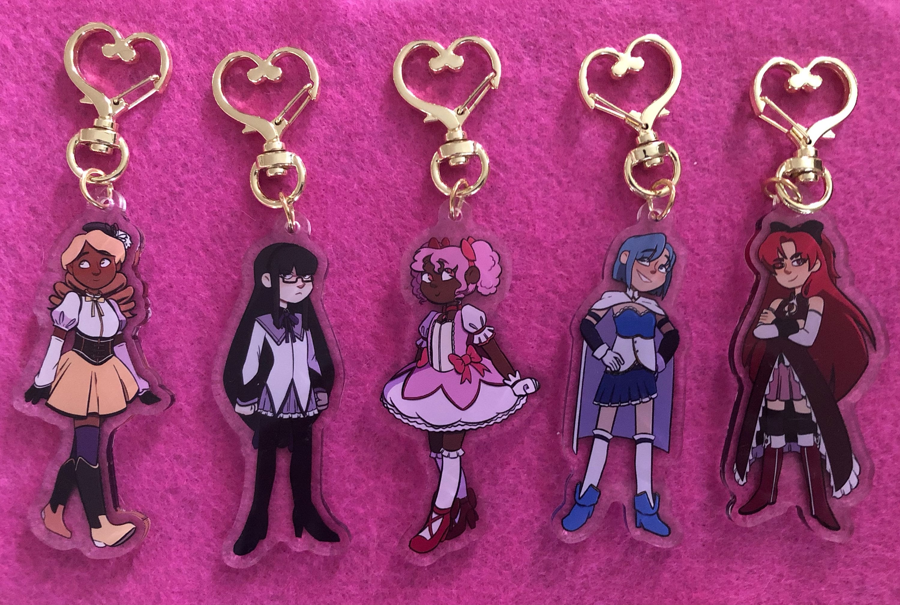 Madoka Magica Holy Quintet Charms - Etsy