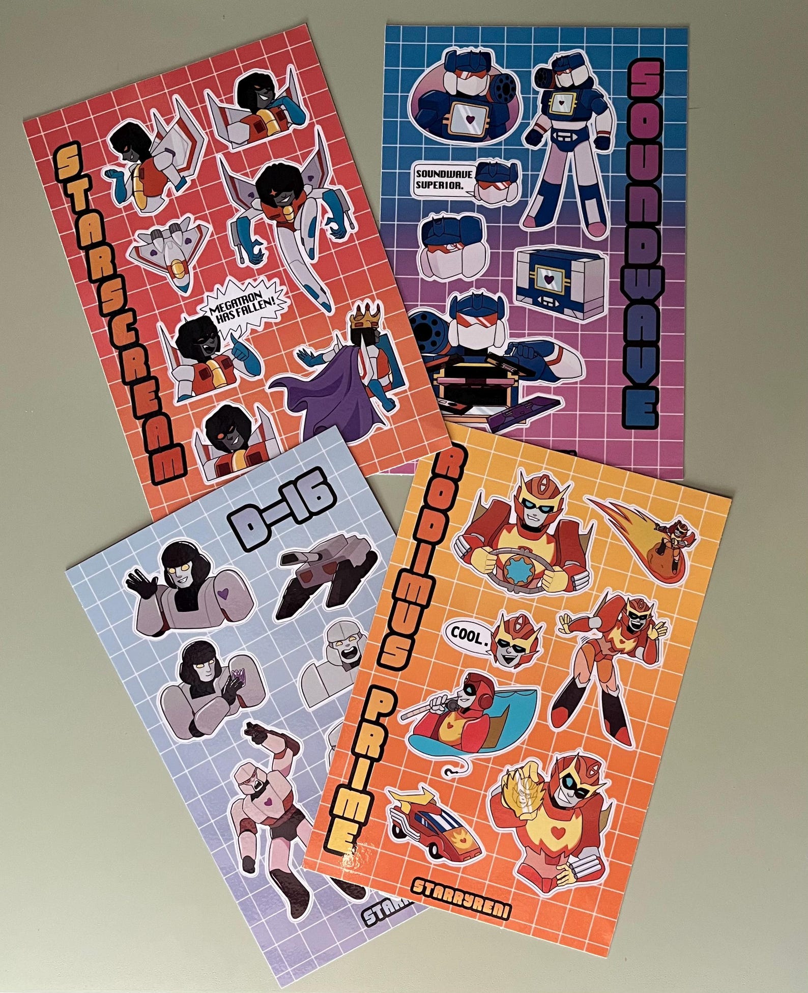 Transformers Sticker Sheets - Etsy