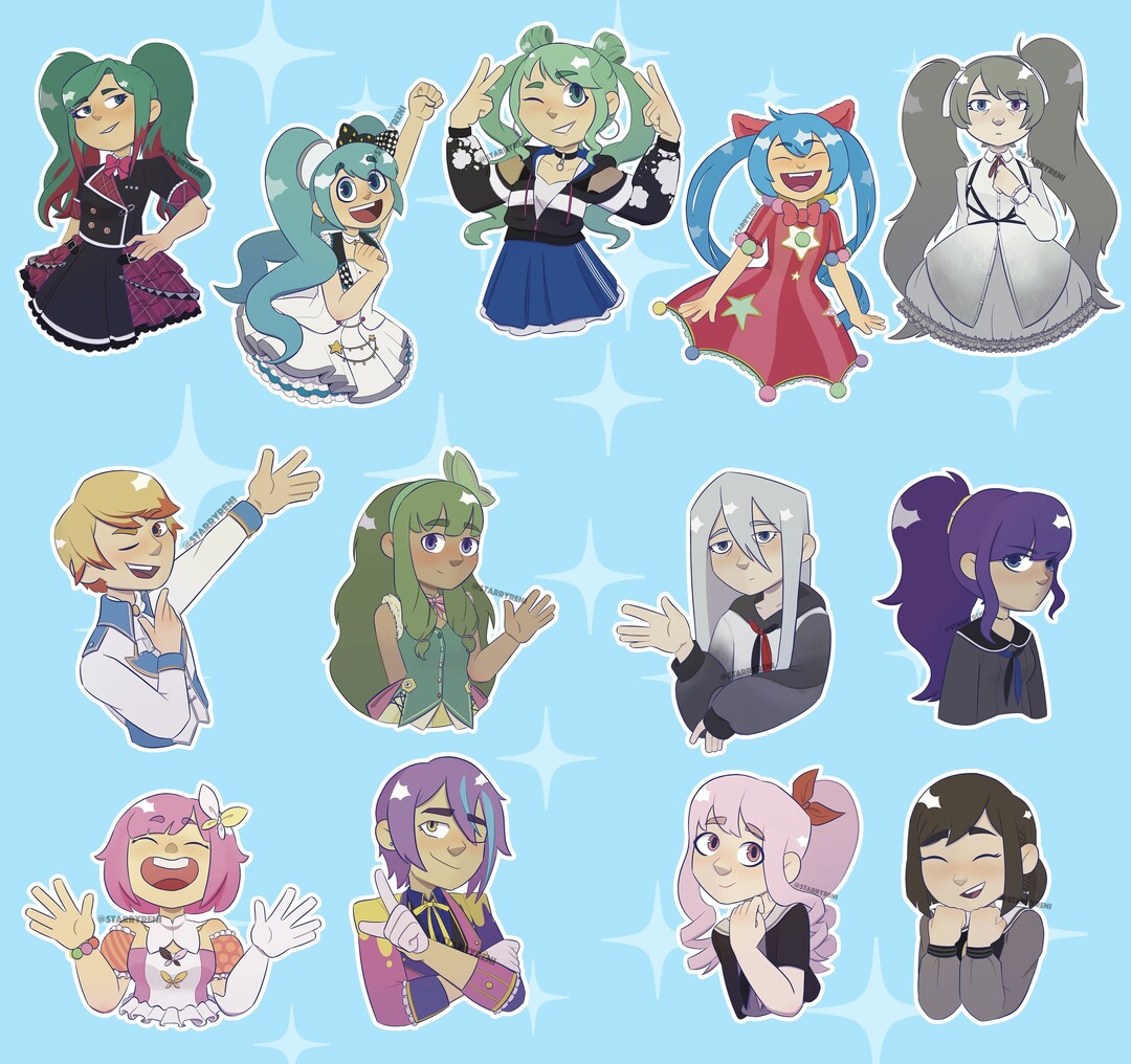 Project Sekai Colorful Stage Die-cut Sticker Sets - Etsy