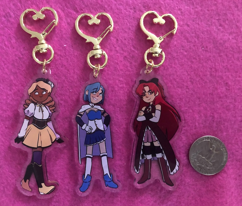 Madoka Magica Holy Quintet Charms - Etsy