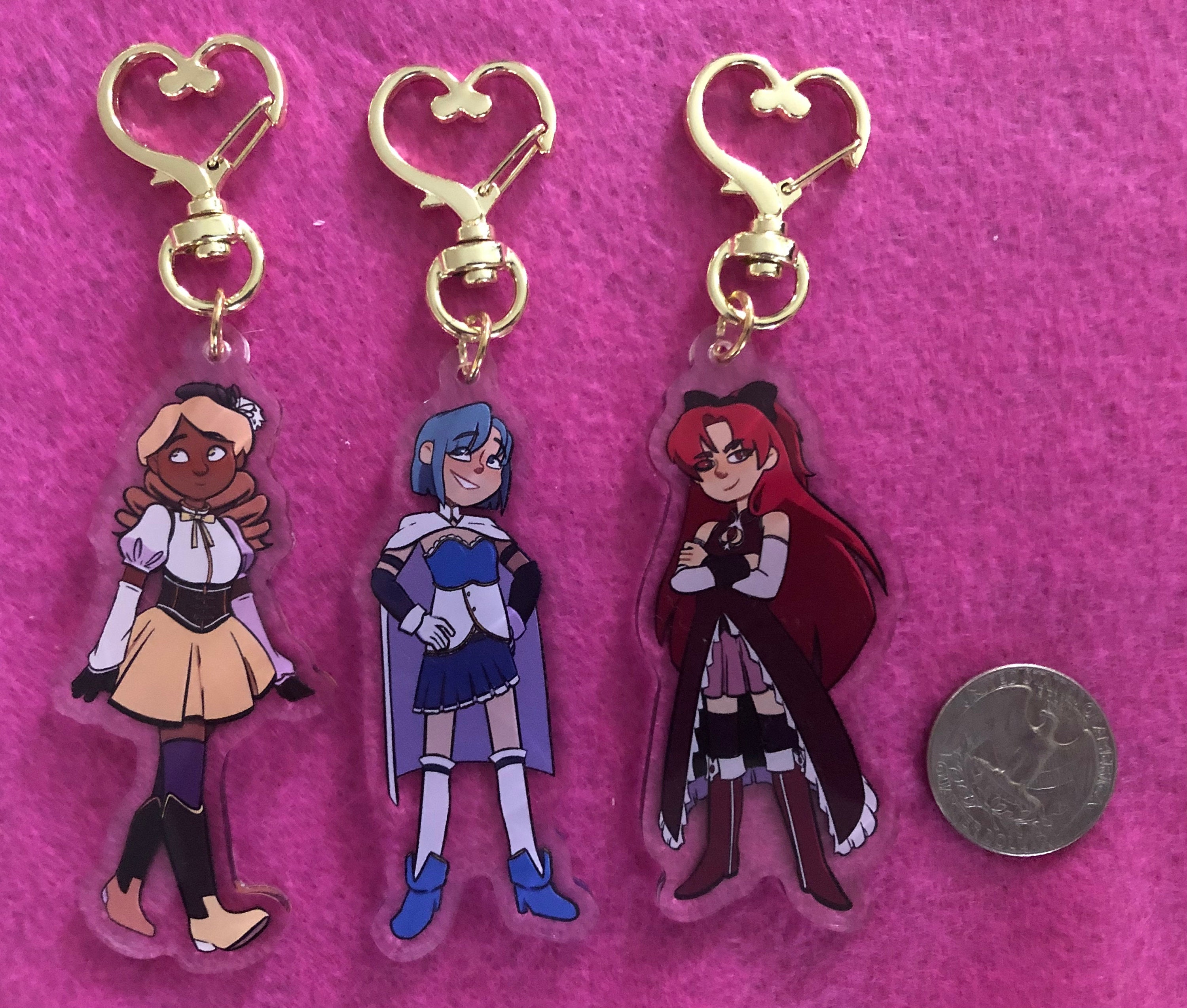 Madoka Magica Holy Quintet Charms - Etsy