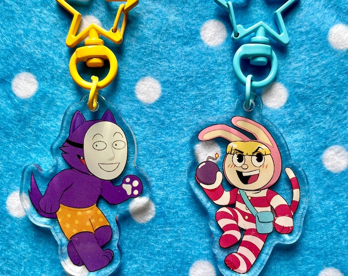 Popee the Performer, Papi, Kedamono Keychains - Etsy