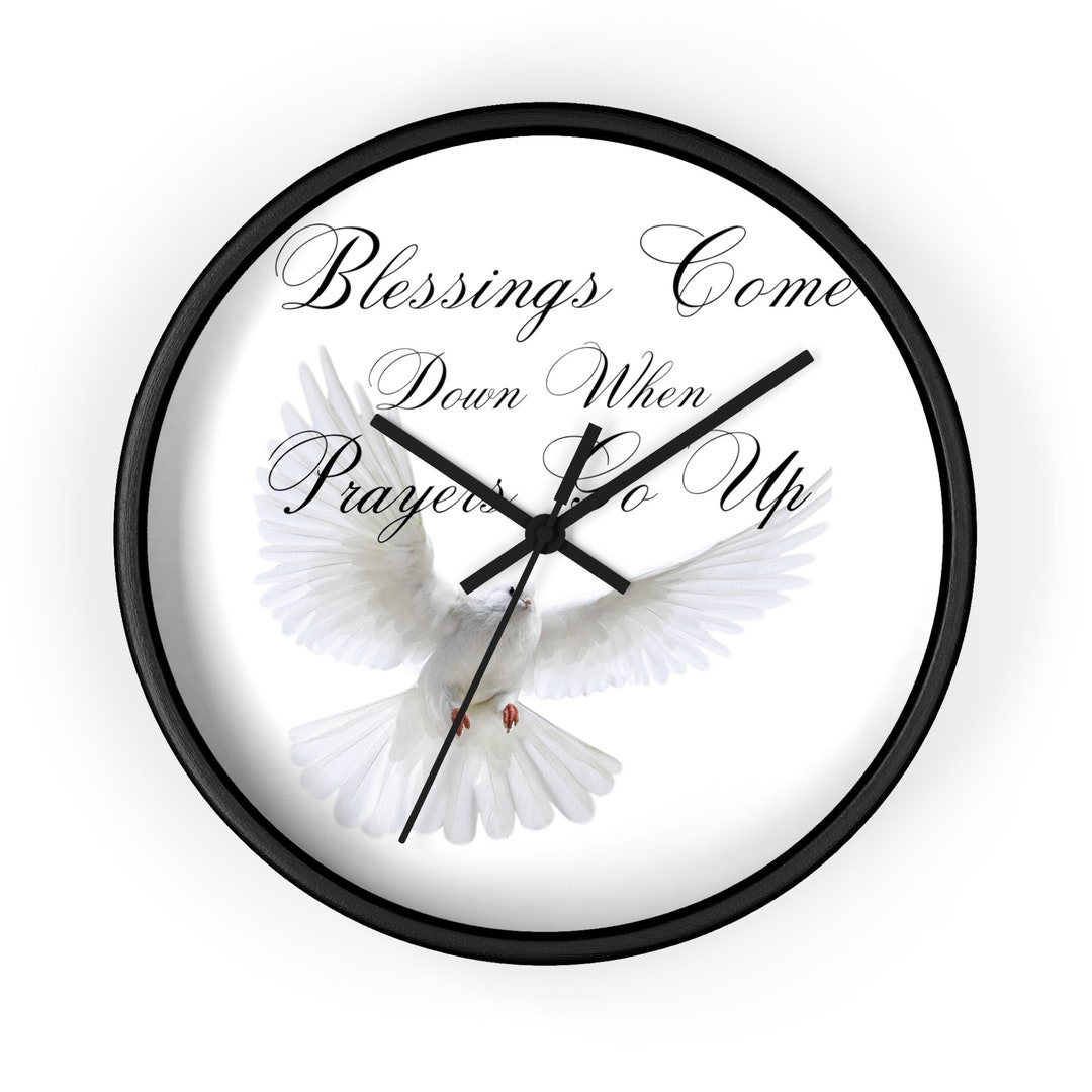 Blessing Wall Clock,blessing Wall Clock Gift,home Decor Wall Clock ...