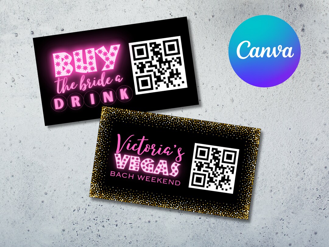 Buy the Bride A Drink Canva Template, Bachelorette Party Venmo ...