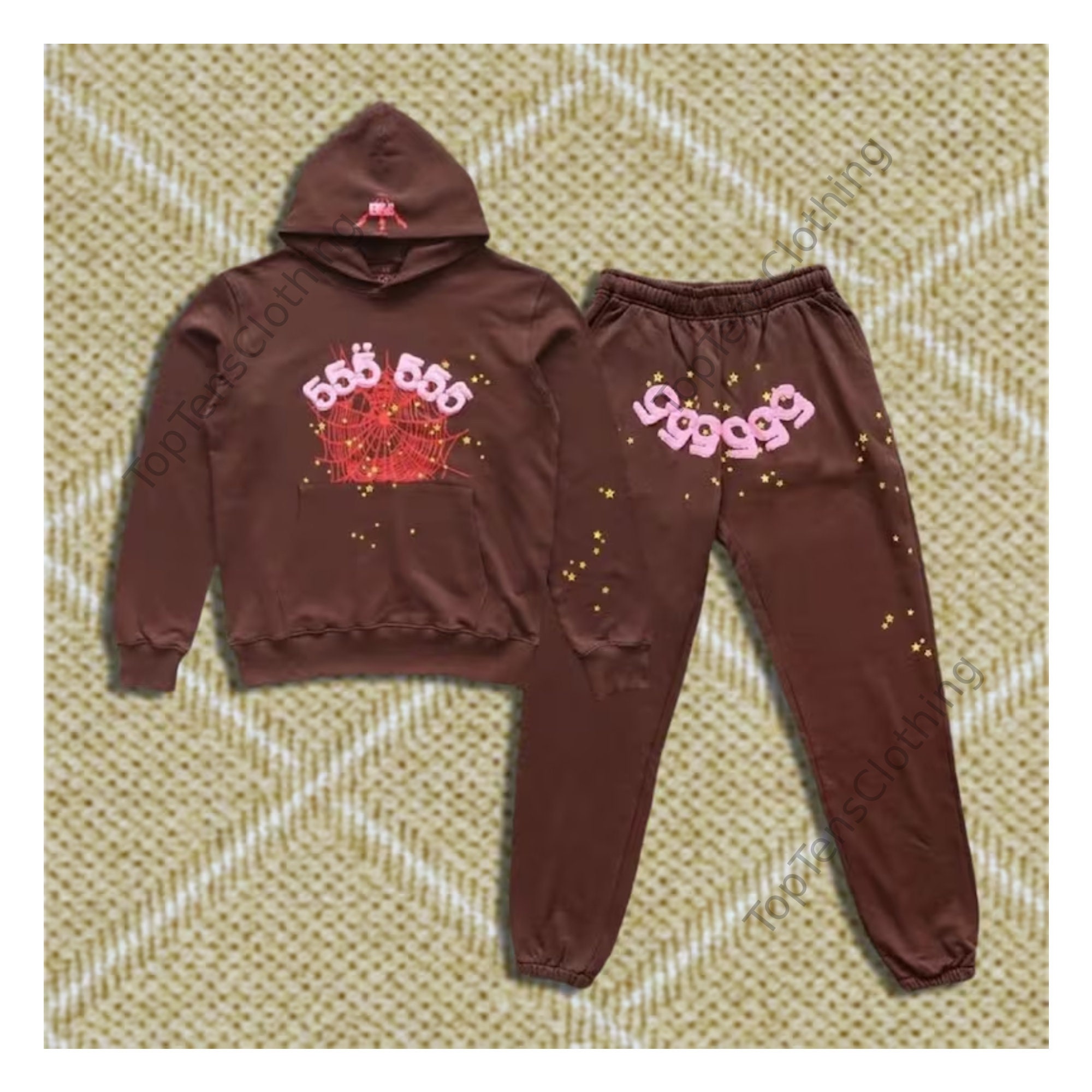 New Designer Tracksuit Streetwear Inspired Tracksuit Brown - Etsy