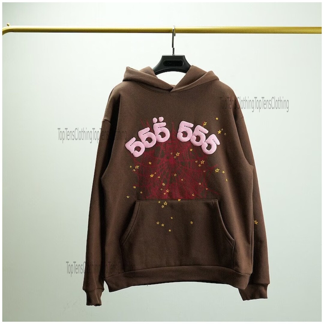 HIGH-QUALITY New Designer Hoodie Angel Number 555 Hoodie / Brown - Etsy