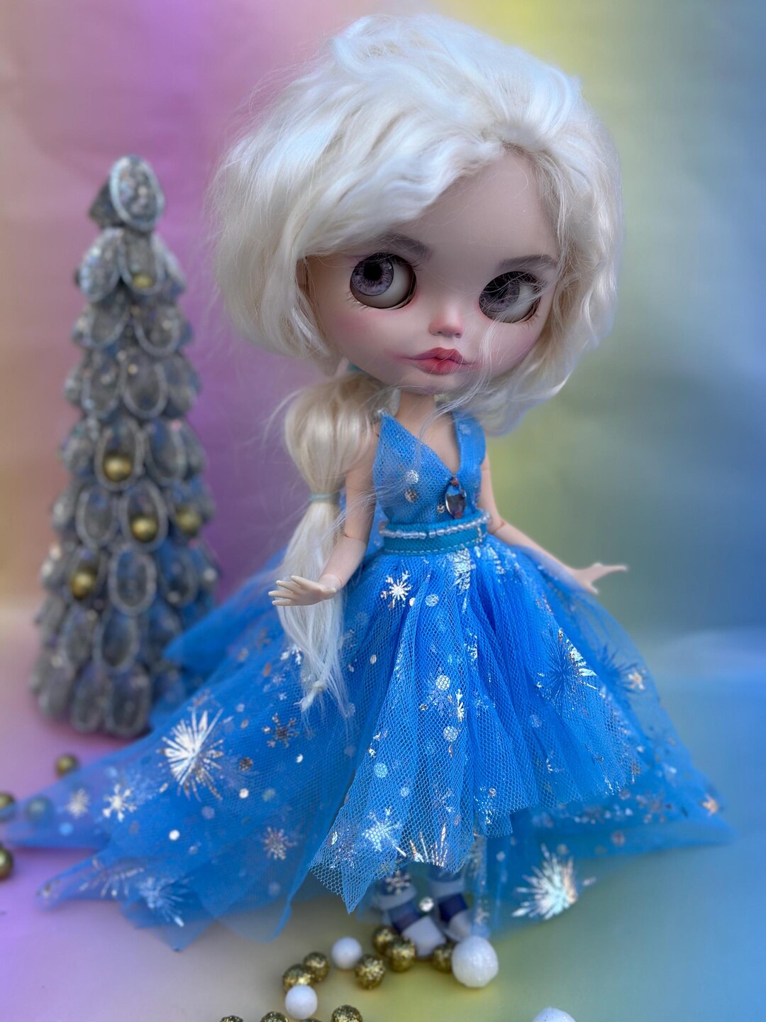 Doll for New Year. Ice Girl. Winter's Granddaughter Snow Queen - Etsy