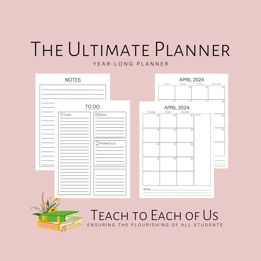 Teacher or Principal Printable Planner - Etsy