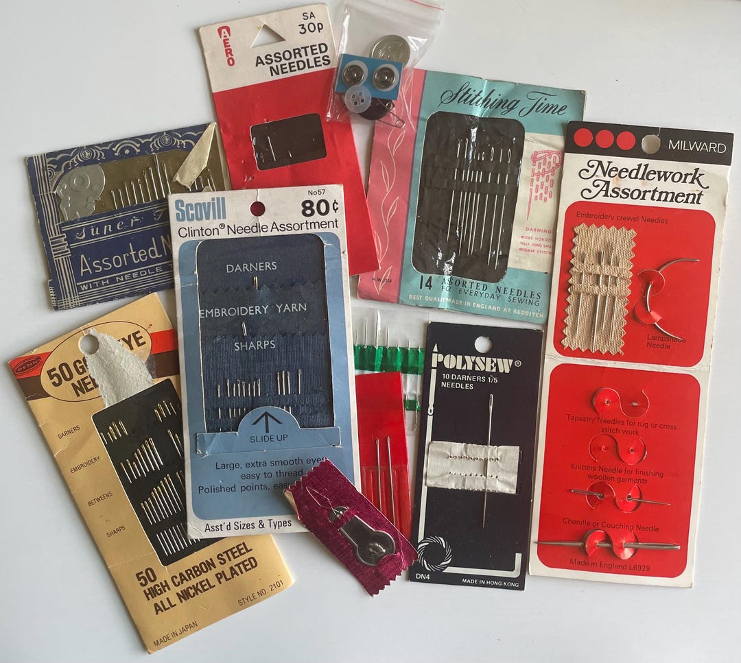 Various Packs of Used and New Vintage Sewing Needles - Etsy UK