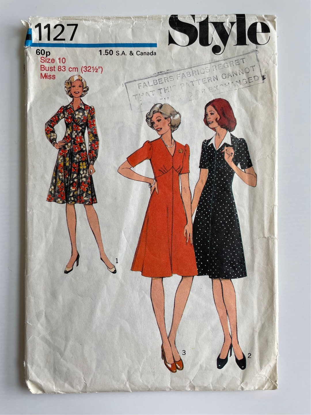 Vintage 1970s Skirt, Dress Sewing Pattern Size 10 - Etsy UK