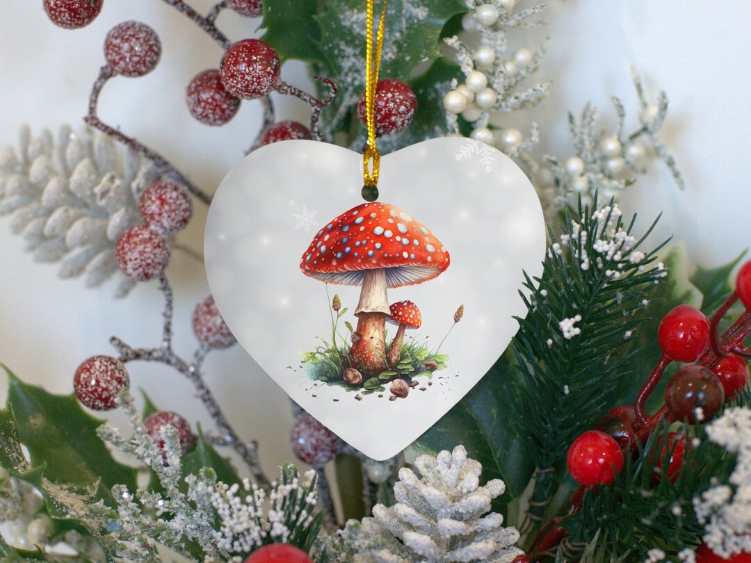 Mushroom Christmas Ornament, Mushroom Ornament, Cottagecore Gift, Magic ...