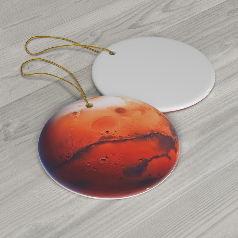 Mars Ornament, Planet Mars Christmas Ornament, Mars Lover Gift, Solar ...