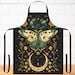 Cottagecore Apron, Botanical Luna Moth, Celestial Kitchen Gift - Etsy