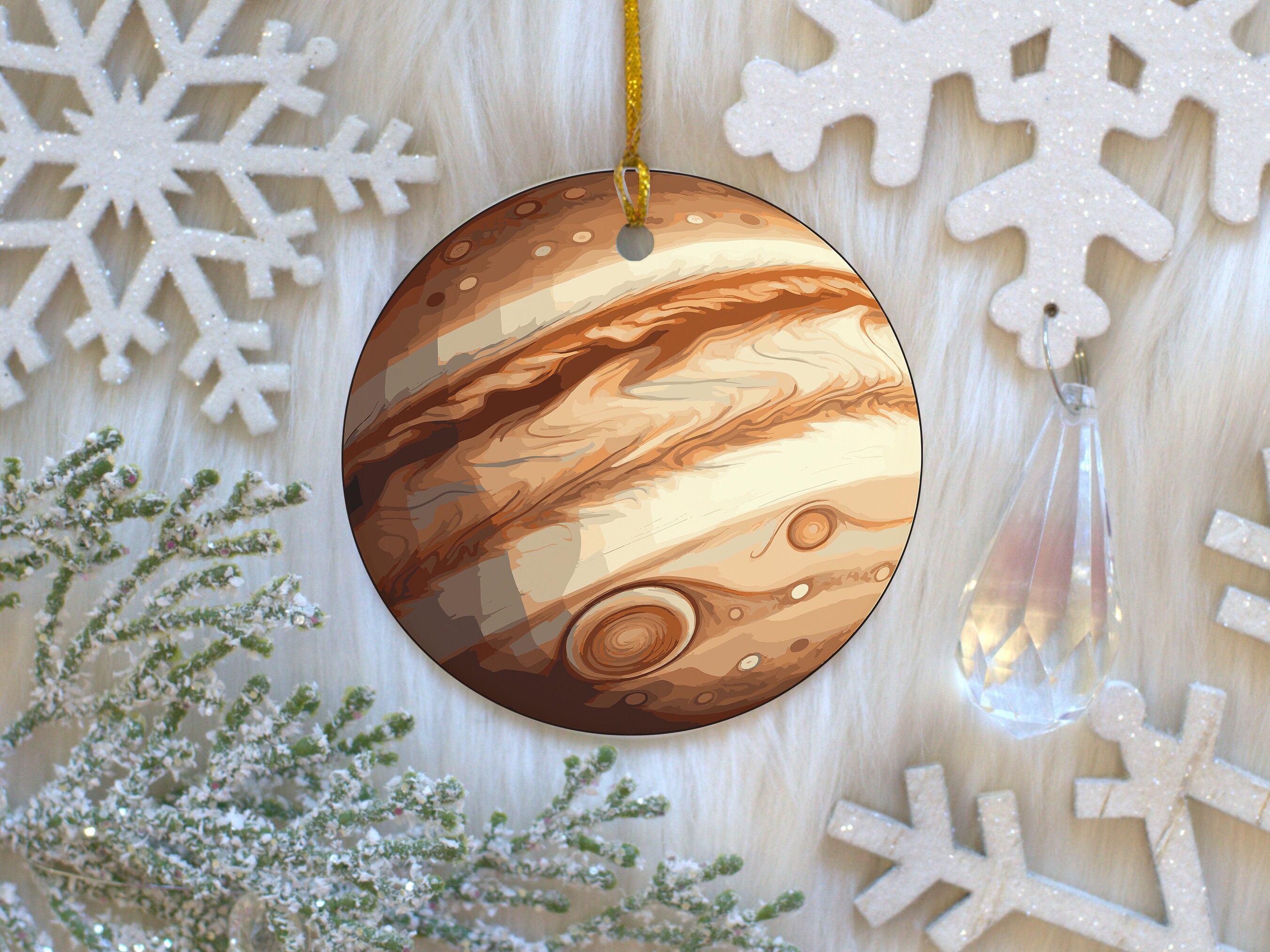 Jupiter Ornament, Planet Jupiter Christmas Ornament, Solar System ...