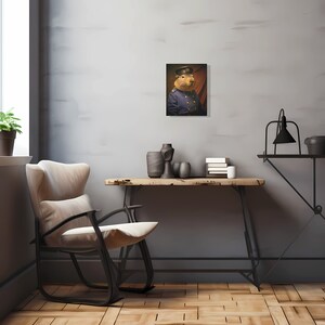 Police Officer Capybara Portrait, Victorian Animal Art, Capybara Lover ...