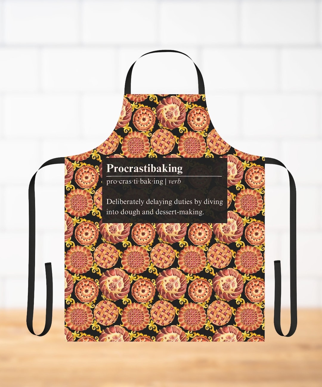Procrastibaking Apron, Funny Baking Apron, Baker Gift Apron, Kitchen ...