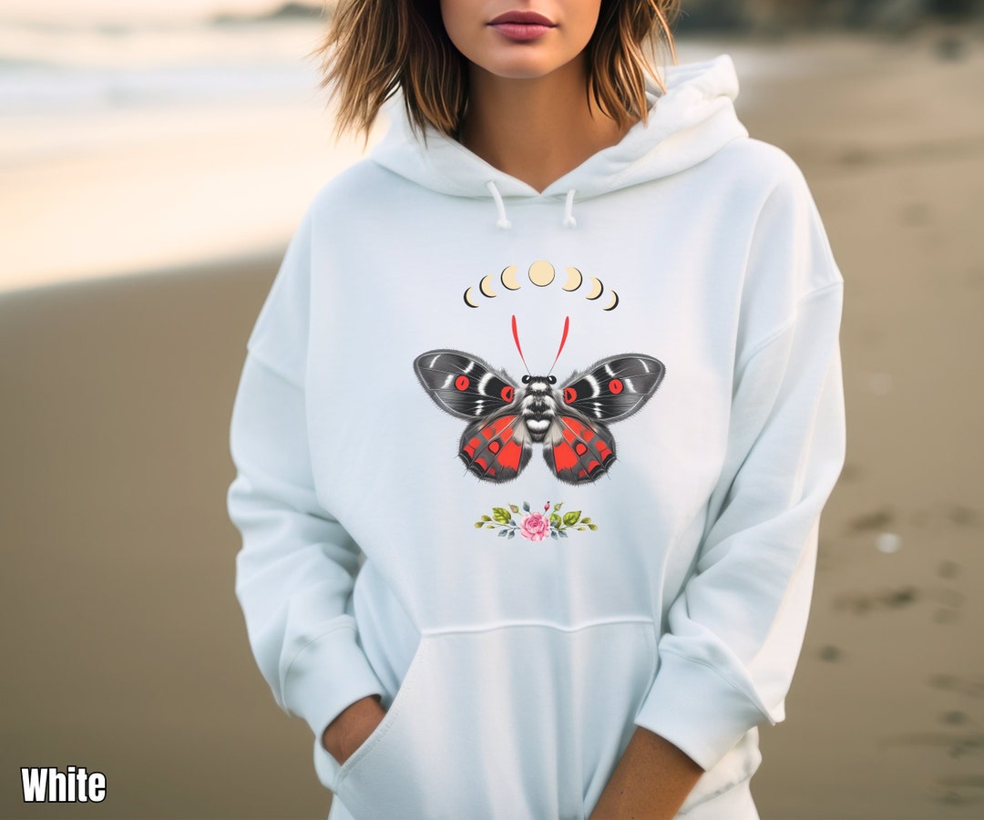 Moon Phases Goth Shirt, Moth Cottagecore Sweatshirt, Dark Academia ...