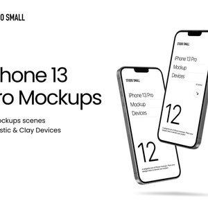 IPhone 13 Pro Mockups, Figma Template, UI Design, Simple Mockups, App ...