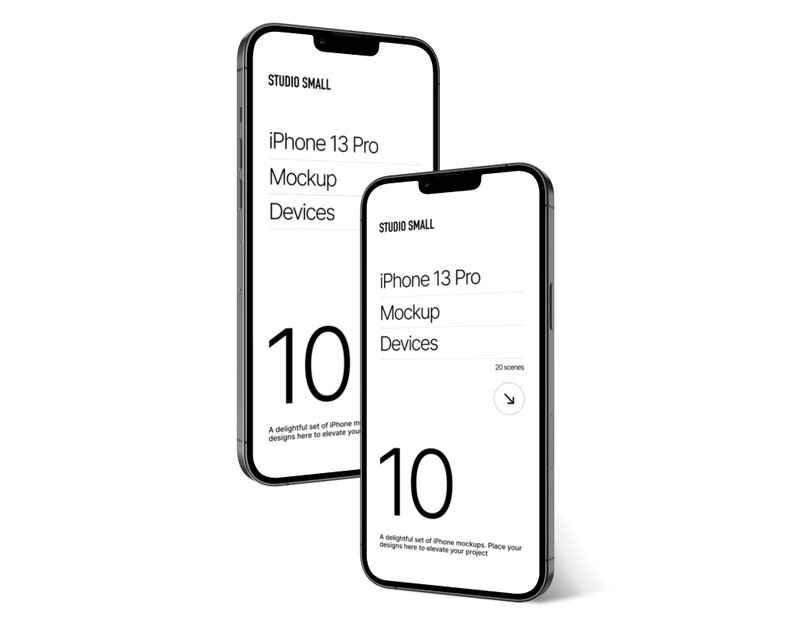 IPhone 13 Pro Mockups, Figma Template, UI Design, Simple Mockups, App ...