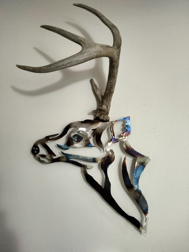Metal Deer Head - Etsy