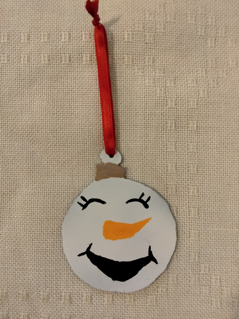 Metal Snowman Ornaments - Etsy